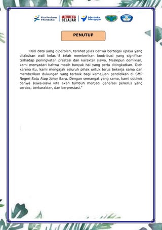 CONTOH LAPORAN WALI KELAS SMP PERIODE JULI-DESEMBER 2024 | PDF