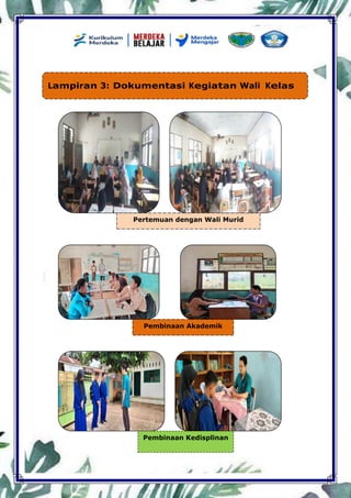 CONTOH LAPORAN WALI KELAS SMP PERIODE JULI-DESEMBER 2024 | PDF