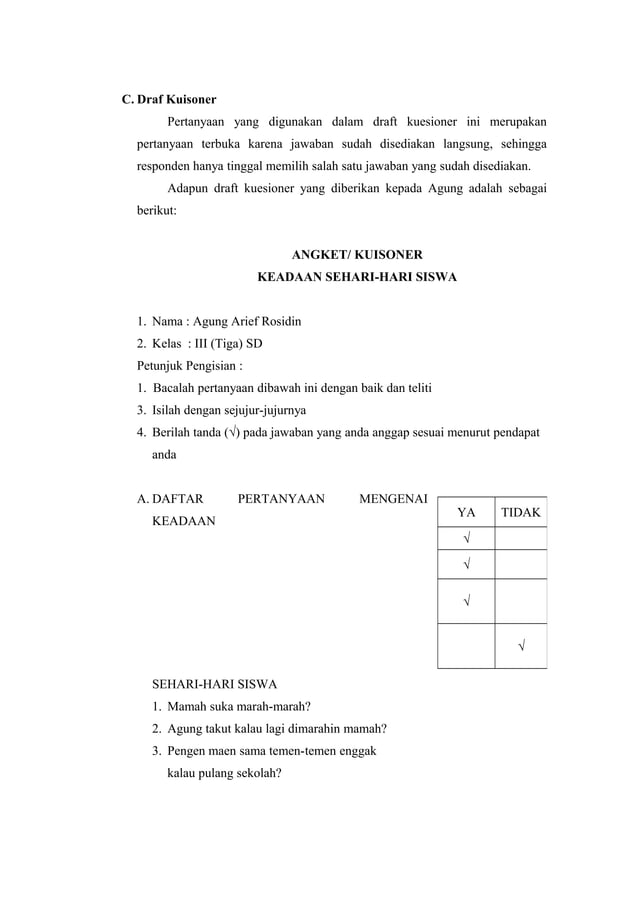 WAWACARA DAN OBSERVASI PENGARUH POLA ASUH ORANG TUA TERHADAP PERKEMBANGAN PSIKIS DAN SOSIAL ANAK ...