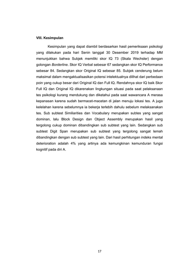 Psikodiagnostik IV Tes Inteligensi Laporan WBIS.docx