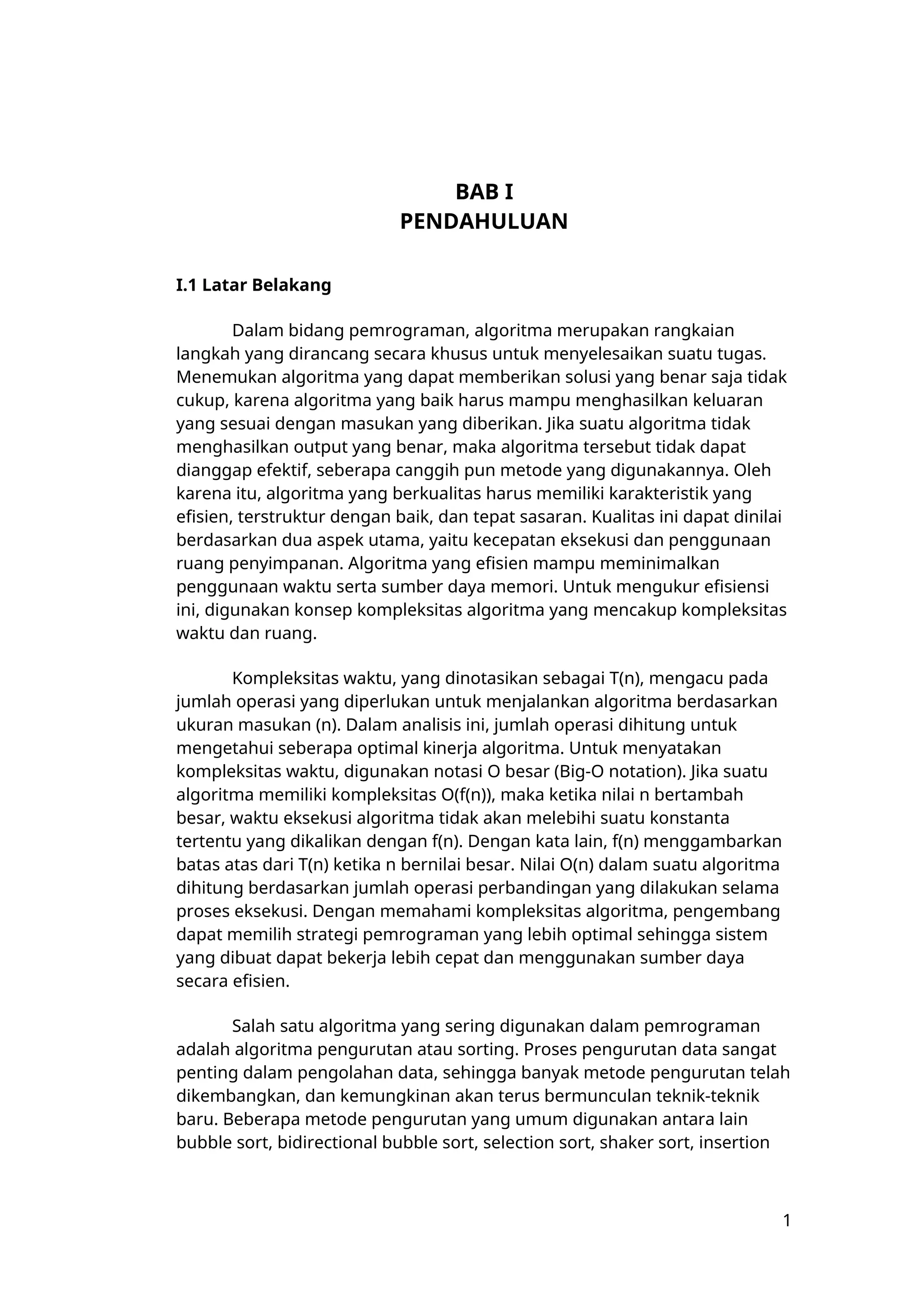 Analisis Algoritma Sorting dan Searching pada Struktur Data: Studi ...