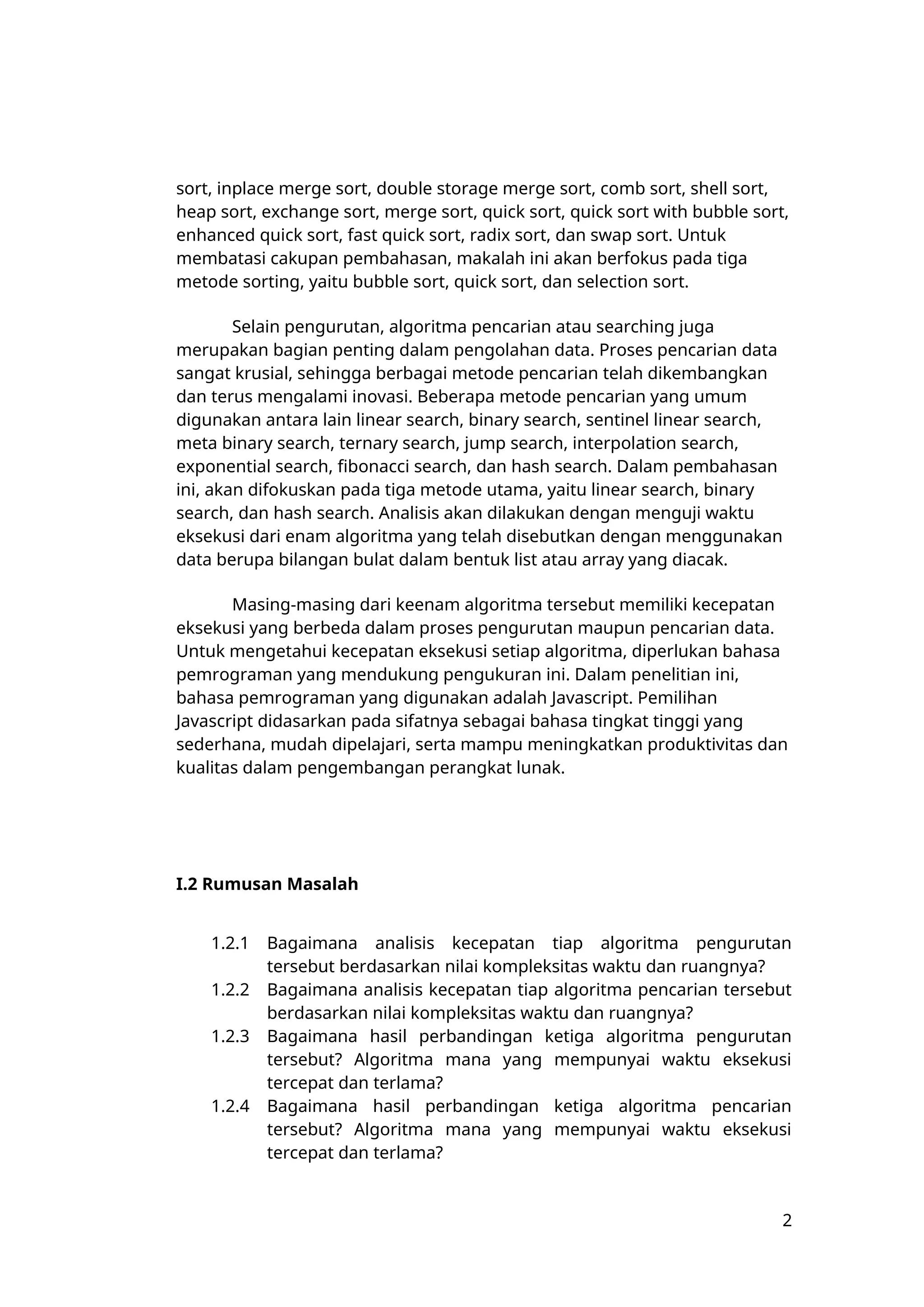 Analisis Algoritma Sorting dan Searching pada Struktur Data: Studi Efisiensi Kompleksitas Waktu ...