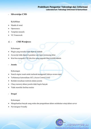 Laporan xampp dan joomla | PDF