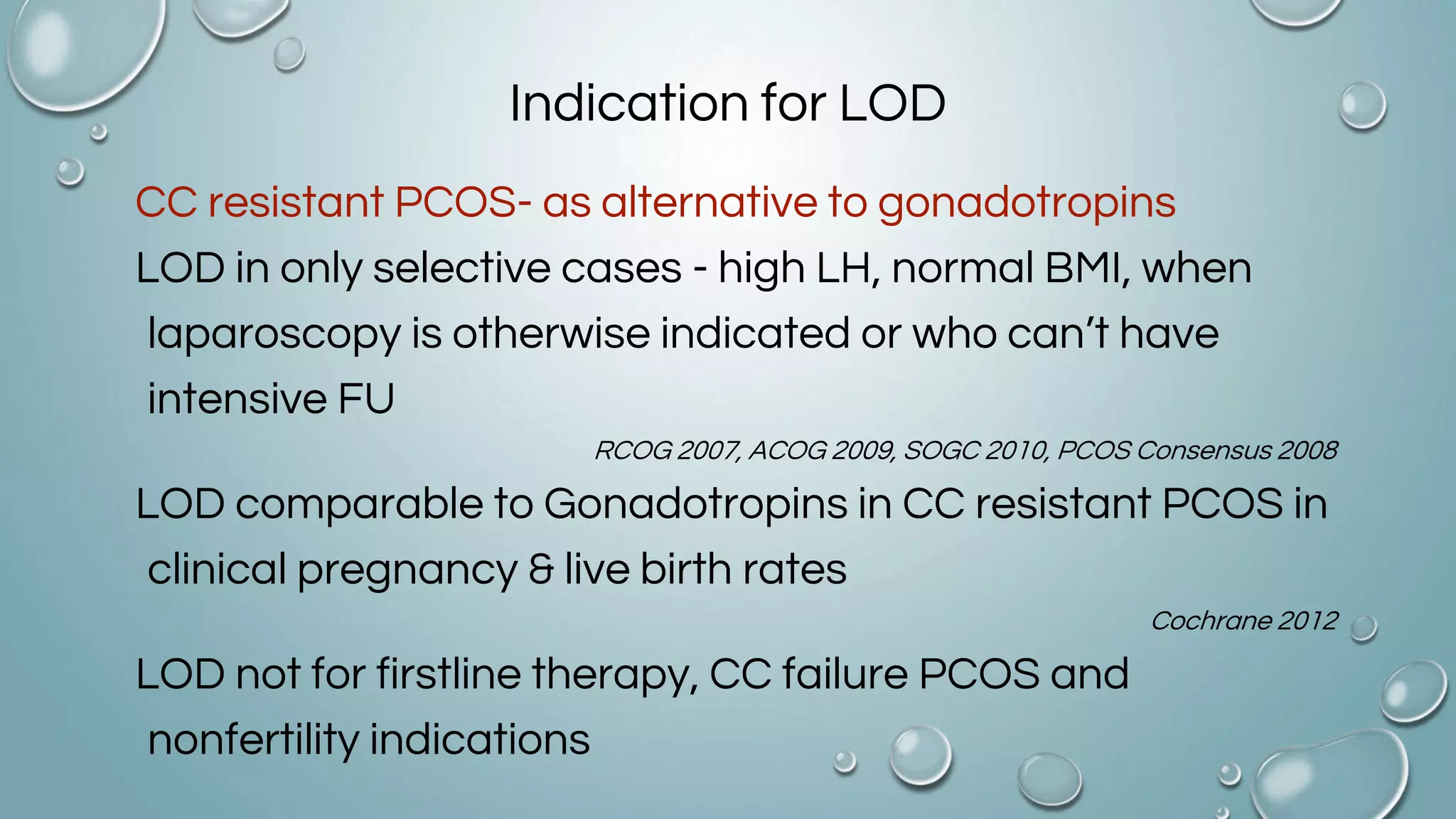 Lap ovarian drilling | PPTX