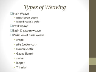 Lappet weaving 151014002 | PPTX