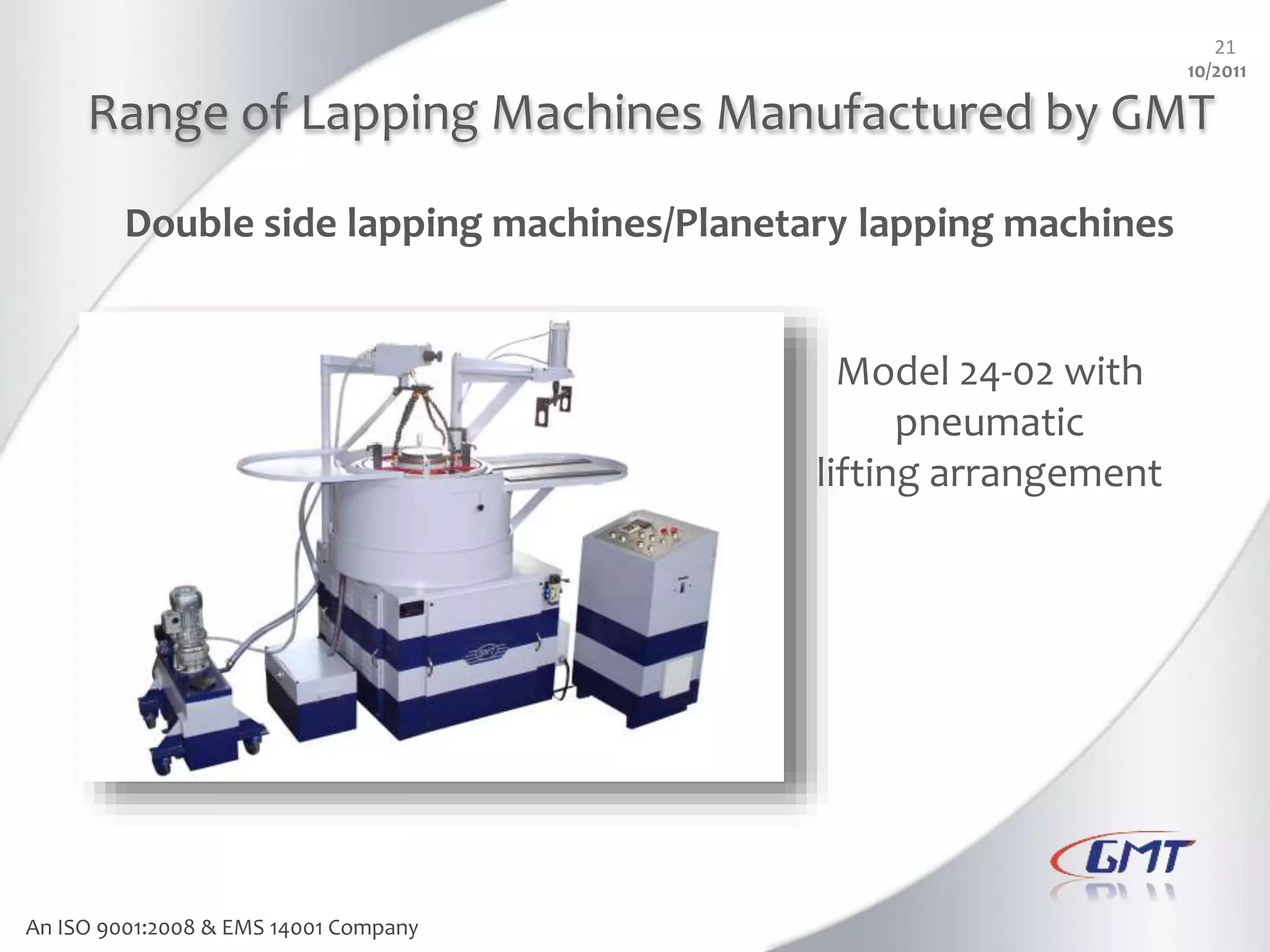 Lapping Machine Process and Application | PPTX