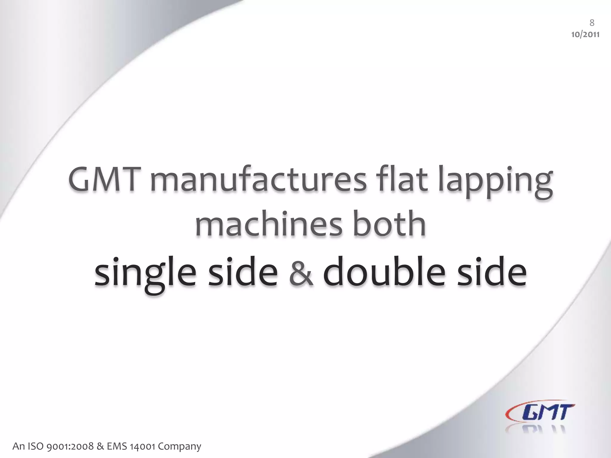 Lapping Machine Process and Application | PPTX