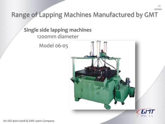 Lapping Machine Process and Application | PPTX | Physics | Science