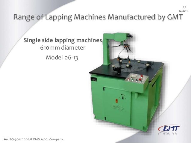 Lapping Machine Process and Application