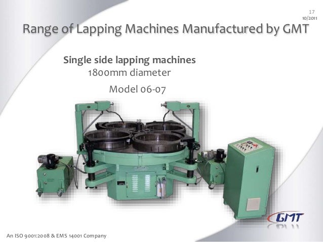Lapping Machine Process and Application