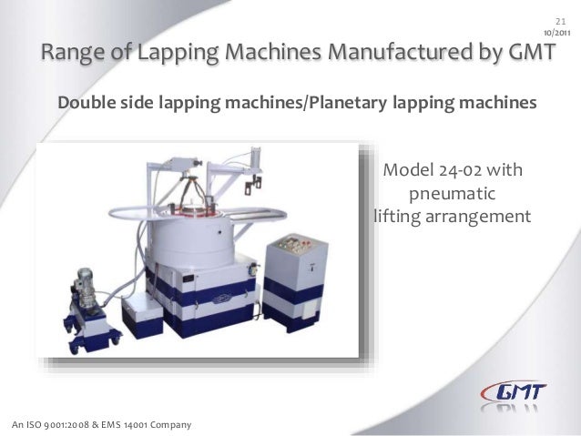 Lapping Machine Process and Application