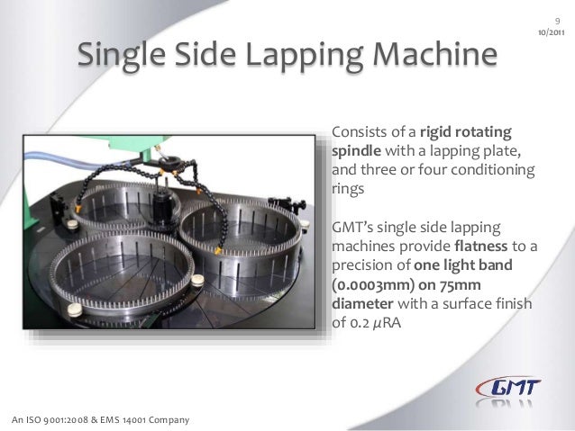 Lapping Machine Process and Application