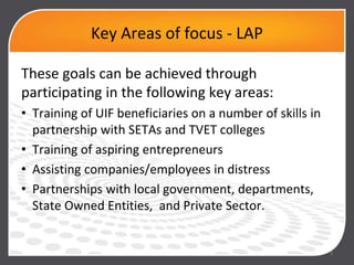 Labour Activation Programme (LAP) Presentation | PPTX