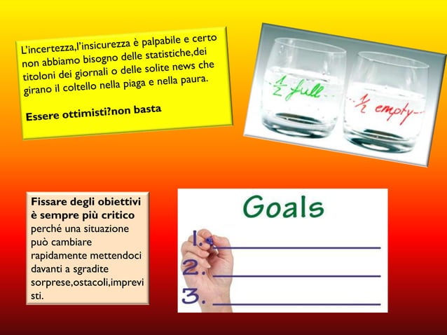 L'APPROCCIO GOLDILOCKS. L'EFFETTO PENDOLO | PPT