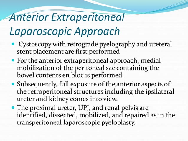 Lap pyeloplasty | PPTX | Digestive Disorders | Diseases and Conditions