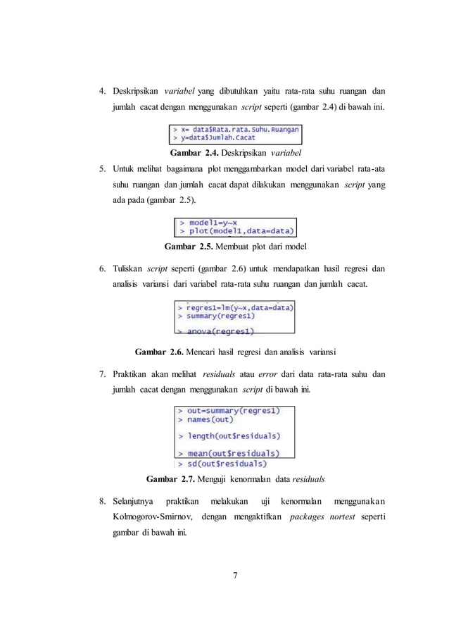 Analisis Regresi Liniear Sederhana | DOCX