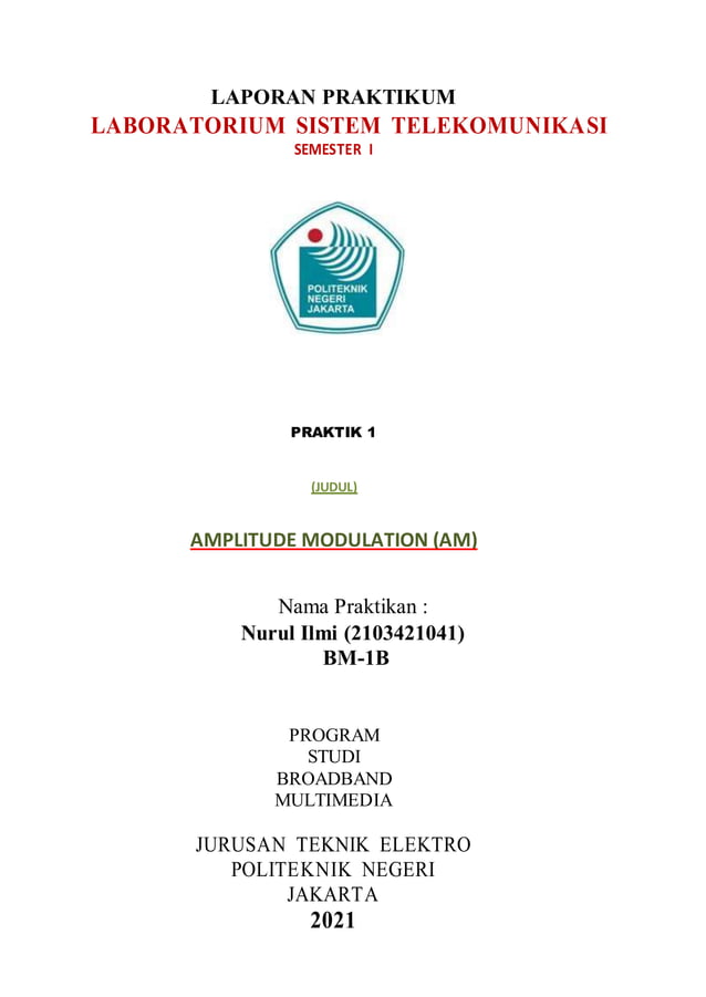 Amplitudo Modulation | DOCX