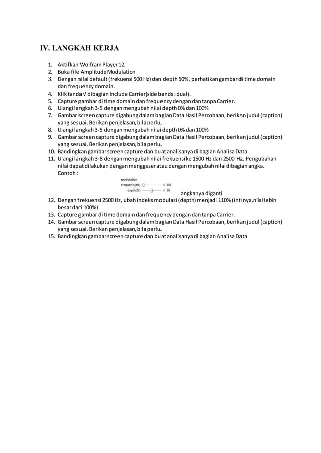 Amplitudo Modulation | DOCX