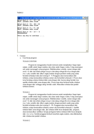 Praktikum Pemrograman Komputer Acara 3 | PDF