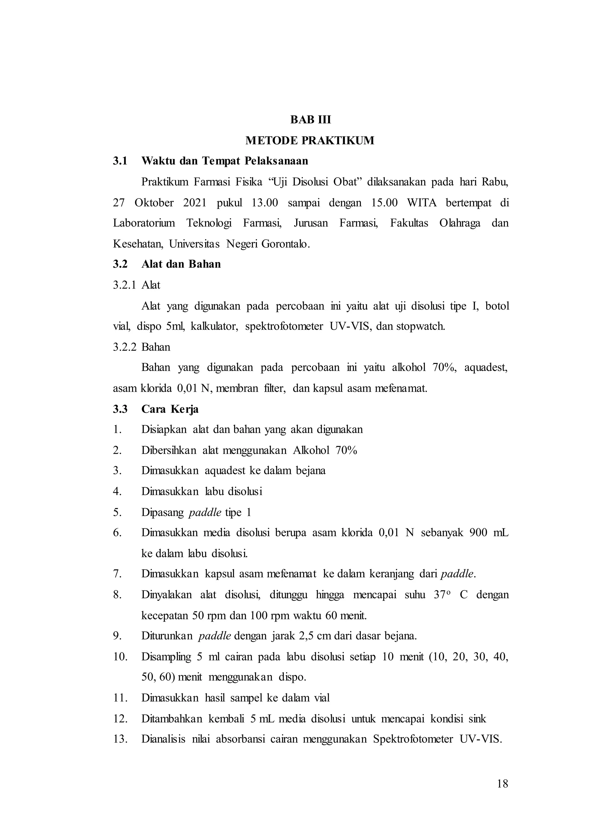 LAPORAN DISOLUSI OBAT FARMASI FISIKA | DOCX