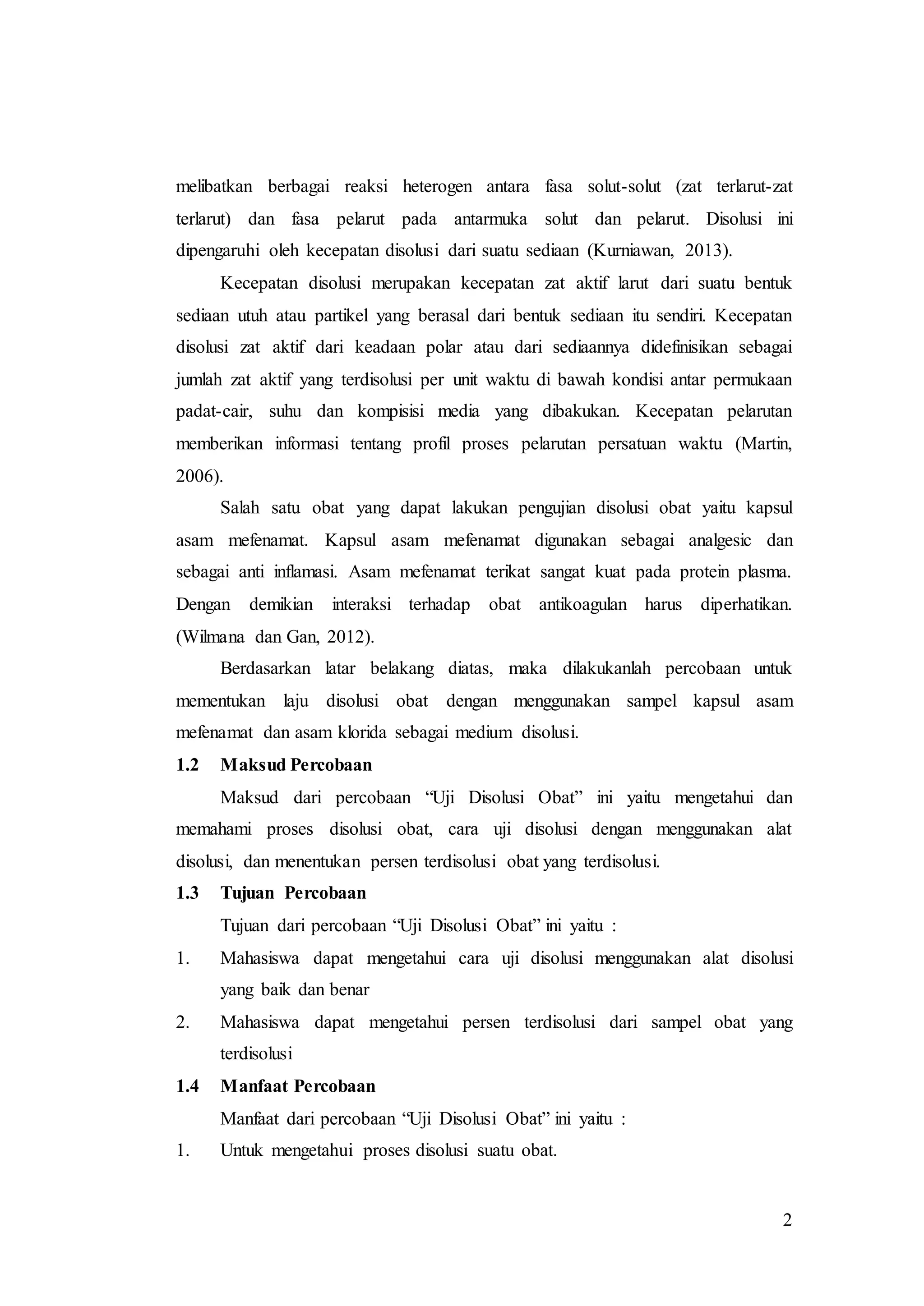 LAPORAN DISOLUSI OBAT FARMASI FISIKA | DOCX