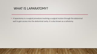 Instrument used in Lapratomy | PPTX