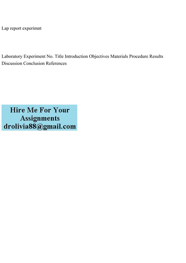 Lap report experimnt Laboratory Experiment No. Title Intr.pdf