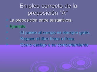 La preposicion | PPT