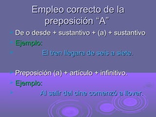 La preposicion | PPT