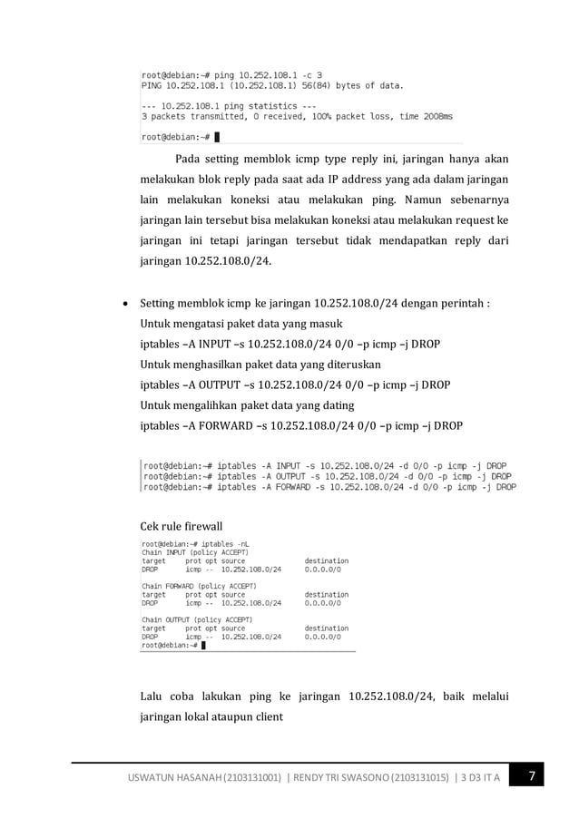 LAPORAN RESMI KEAMANAN JARINGAN KONFIGURASI FIREWALL | DOCX