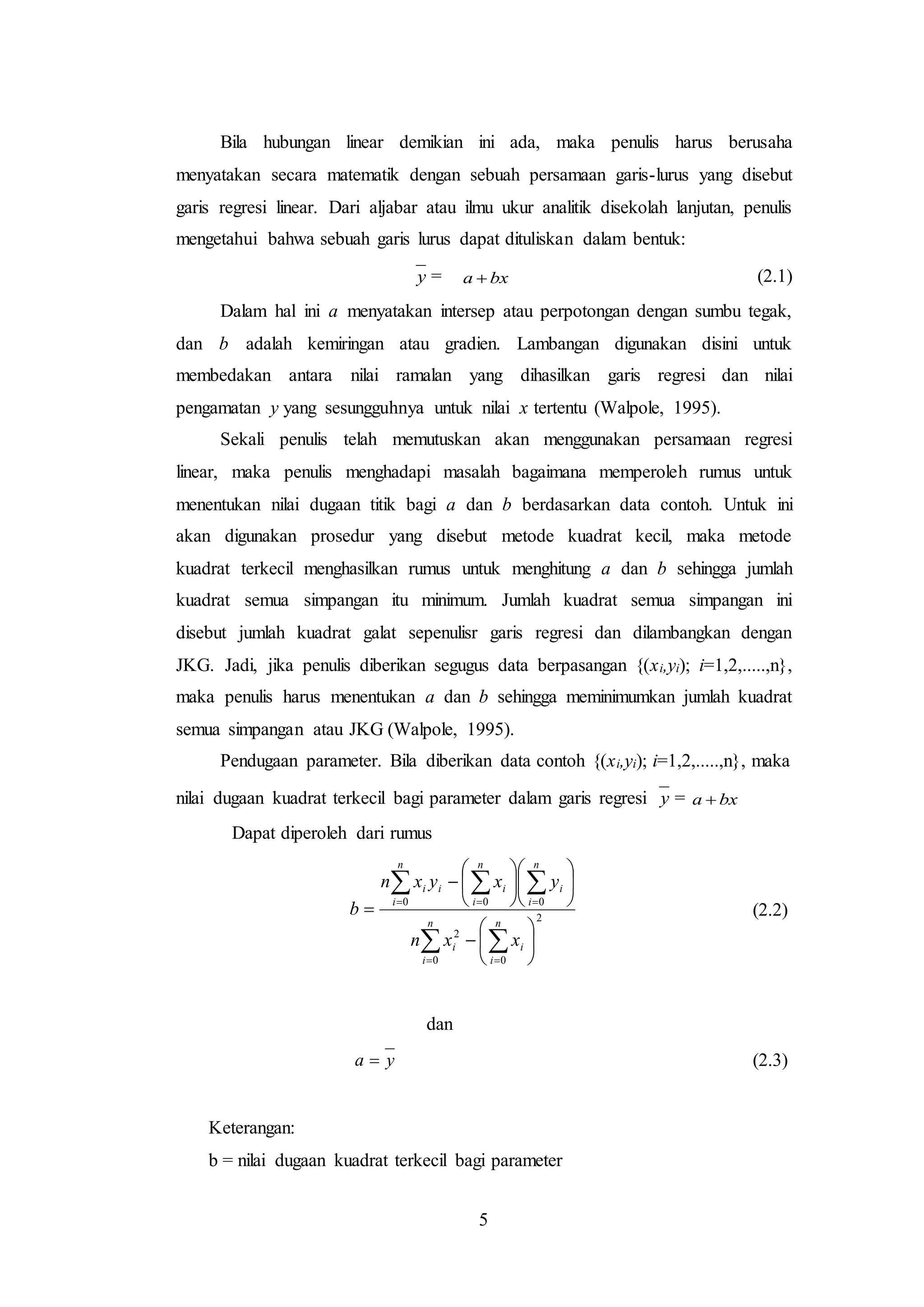 Laporan Pratikum analisis regresi linier sederhana | DOCX