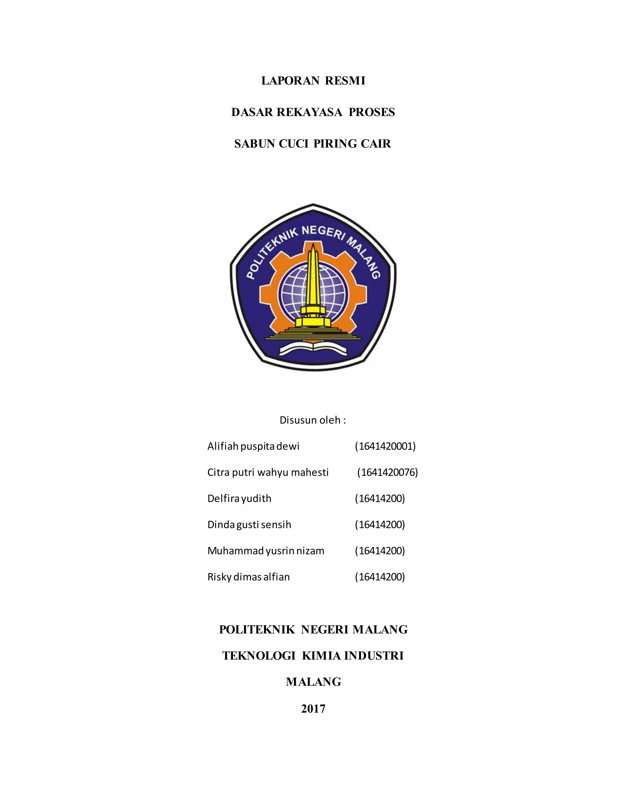 Lapres drp cuci piring | DOCX