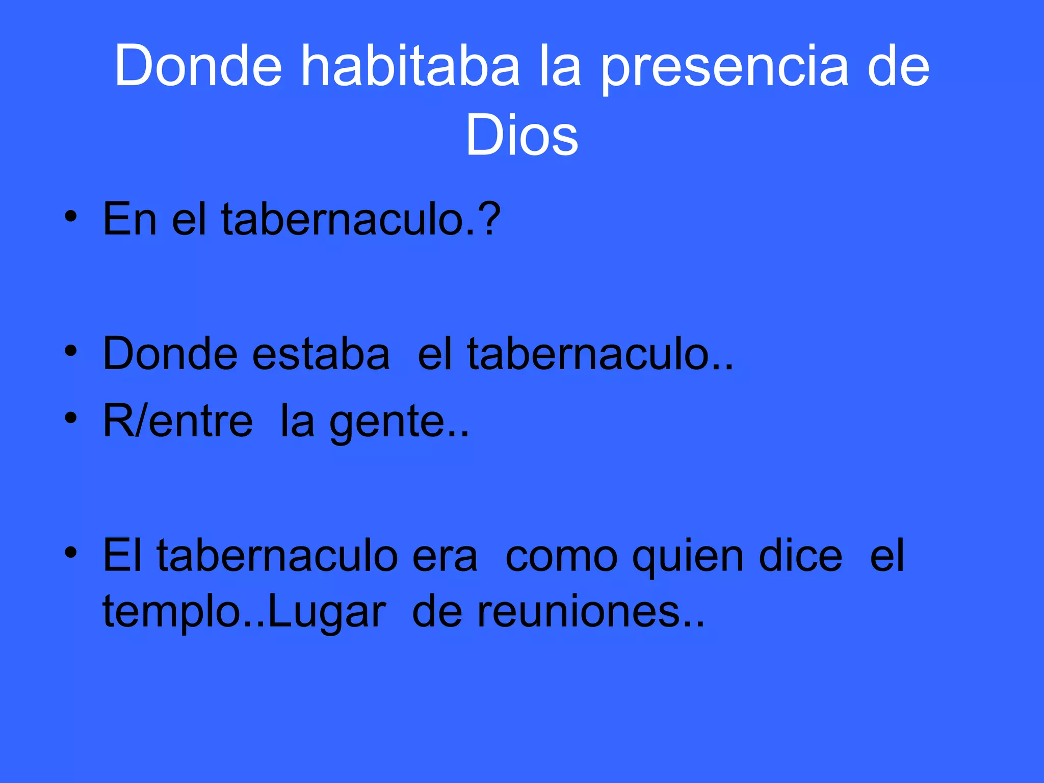 La Presencia Manifiesta De Dios | PPT