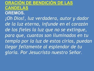 LAPRESENTACIÓN DE JESÚS EN EL TEMPLO. día 2 de febrero del 2012 | PPT