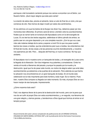 La presentacion d e la santisima virgen maria | PDF