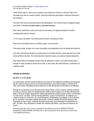 La presentacion d e la santisima virgen maria | PDF