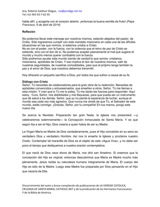 La presentacion d e la santisima virgen maria | PDF