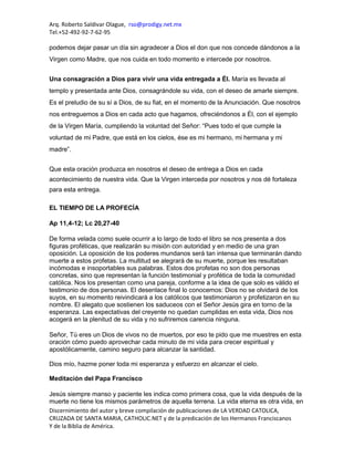 La presentacion d e la santisima virgen maria | PDF