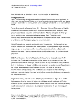 La presentacion d e la santisima virgen maria | PDF