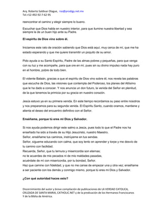 La presentacion d e la santisima virgen maria | PDF
