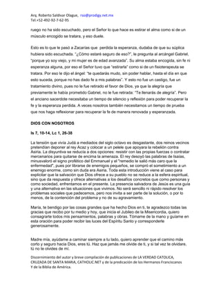 La presentacion d e la santisima virgen maria | PDF