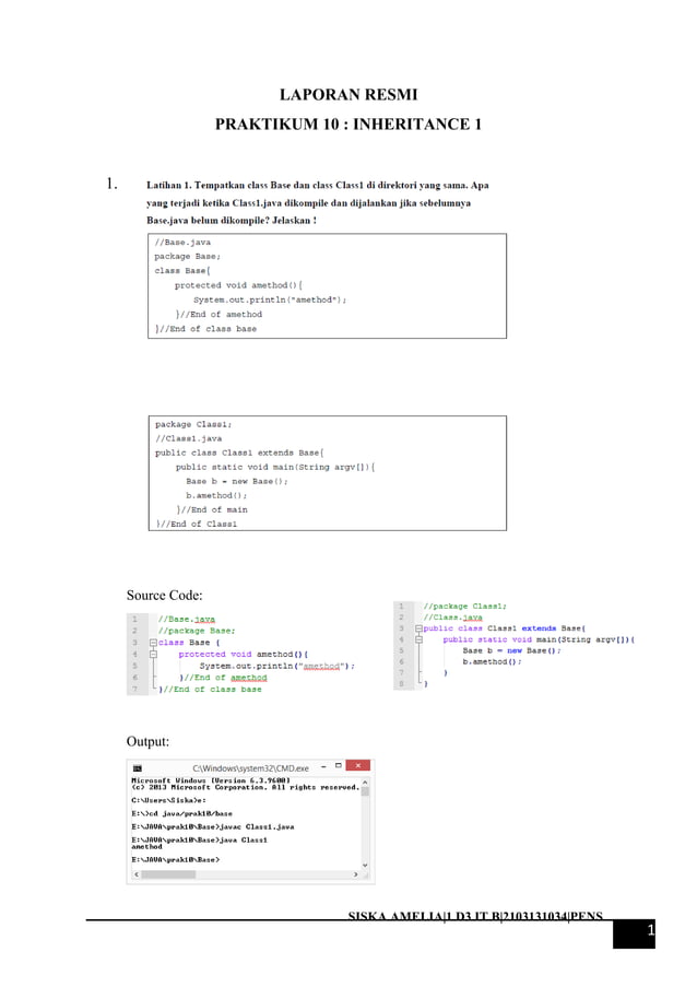 PBO - Inheritance 1 | DOC