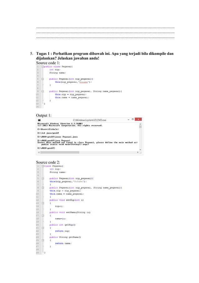 PBO - Lapres Mengelola Kelas | PDF