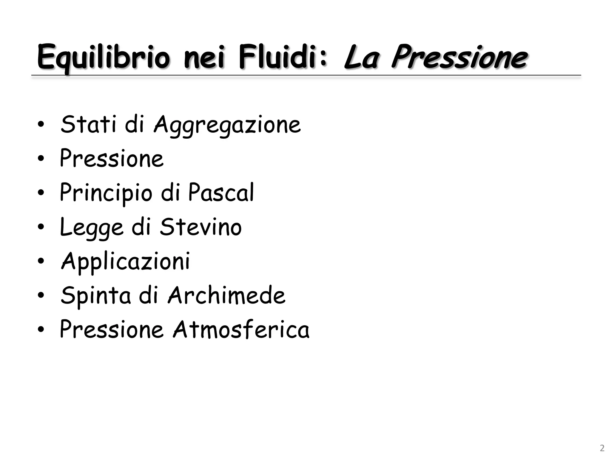 La Pressione nei fluidi Principio di Pascal | PDF