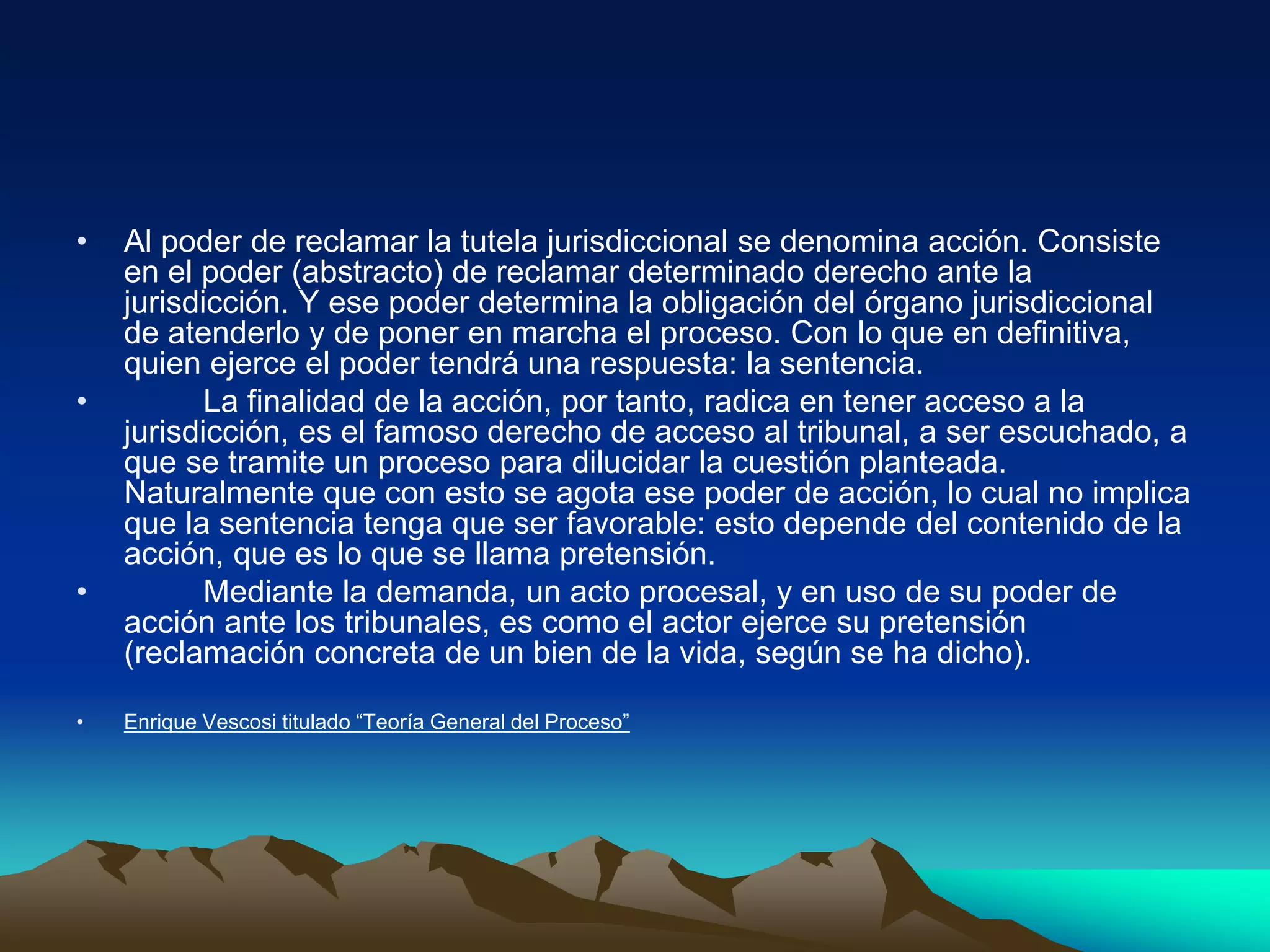 La pretension procesal | PPT