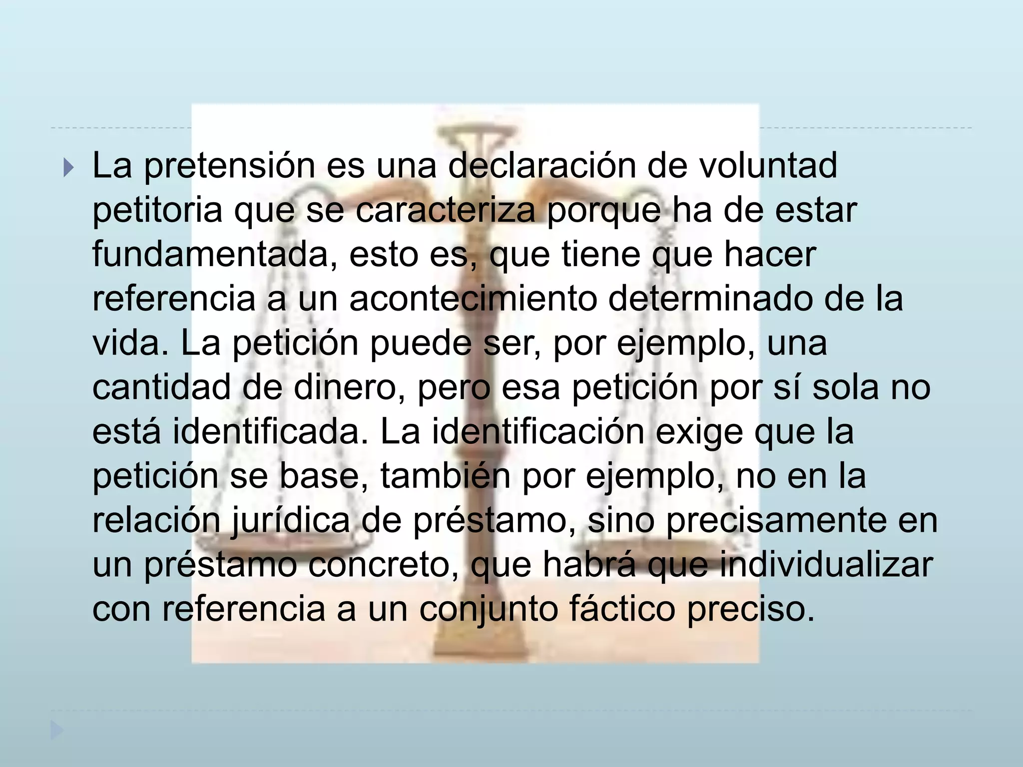 La pretension procesal | PPT