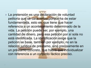 La pretension procesal | PPTX