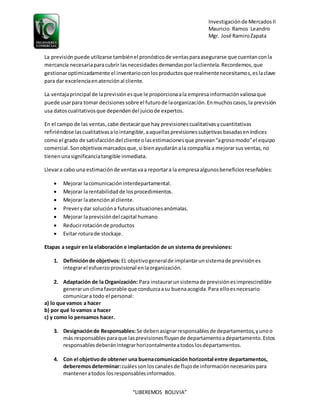 La prevision | DOCX