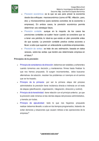 La prevision | DOCX