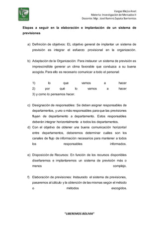 La prevision | DOCX
